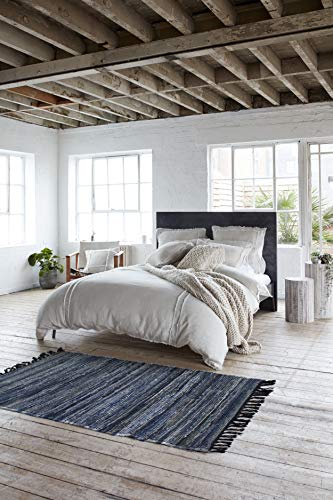 French Connection Home Elisha Denim Chindi Moroccan Area Rug, 36"x60", Elisha