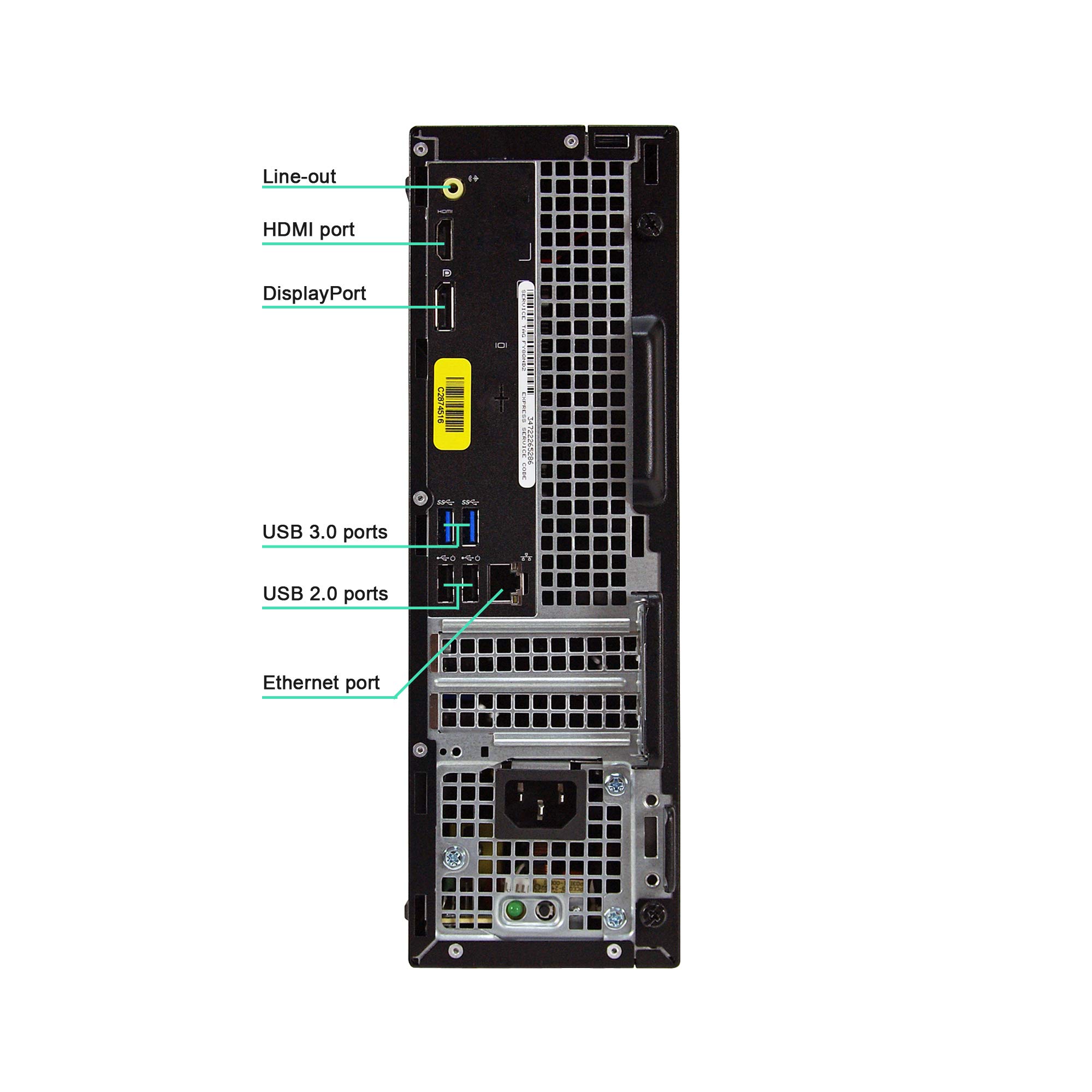 Dell OptiPlex 3040 - SFF Intel Core i5-6500 3.2GHz, 16 GB RAM, 256 GB Solid State Drive, DVDRW, Windows 10 Pro 64bit, (Renewed)