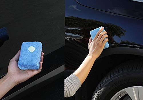 Autocare 10 Pack Car Wax Applicator Pad Rectangle Foam Premium Grade Microfiber Applicator Pads