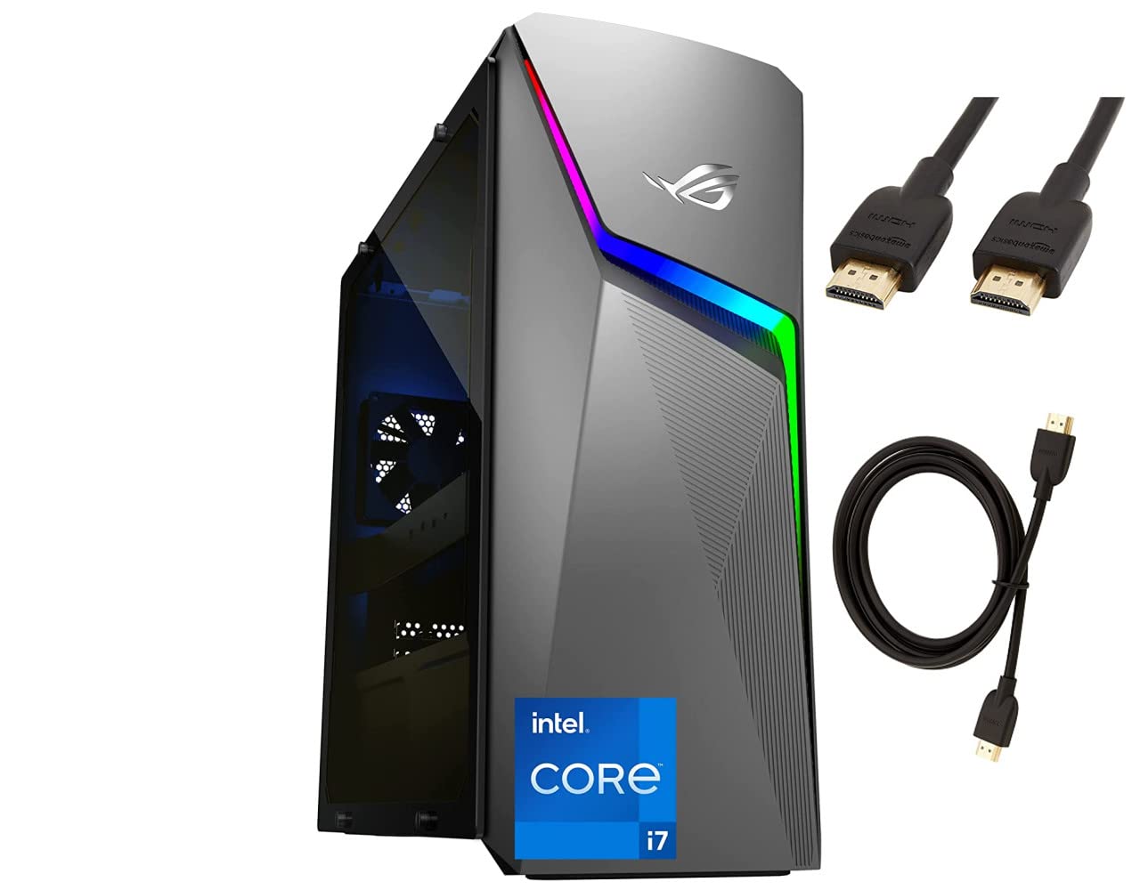 ASUS ROG Strix G10 Premium Gaming Desktop | Intel Core i7-11700 | NVIDIA GeForce RTX 3060 | Gray | Windows 11 (Gray, 16GB RAM | 1TB SSD)