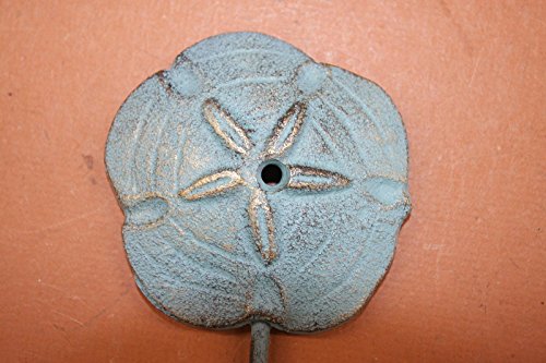 Antique-Look Ocean Theme Bath Towel Hooks Bronze-Look 6 3/4 inch Cast Iron, H-88 Set of 4