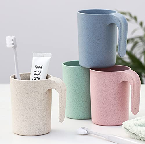XUL Toothbrushing Cup, Bathroom Fresh and Simple, mouthwash Cup, Couples toothbrushing Cup, wash Cup, Plastic Toothbrush Cup, Water Cup (Color : Pink)