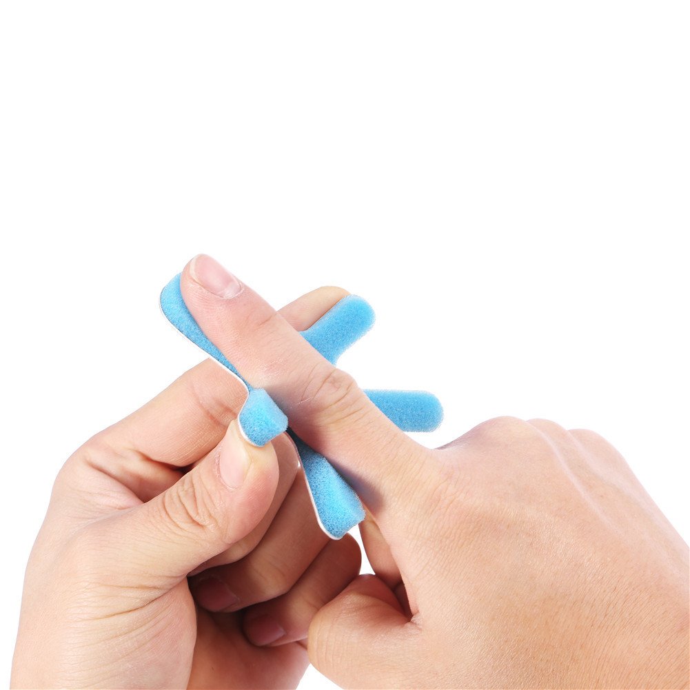 1 PC Toad Finger Splint Aluminium Sponge Finger Knuckle Immobilizer Adajuatable Finger Guards for Pain Relief Sport Injuries (L)