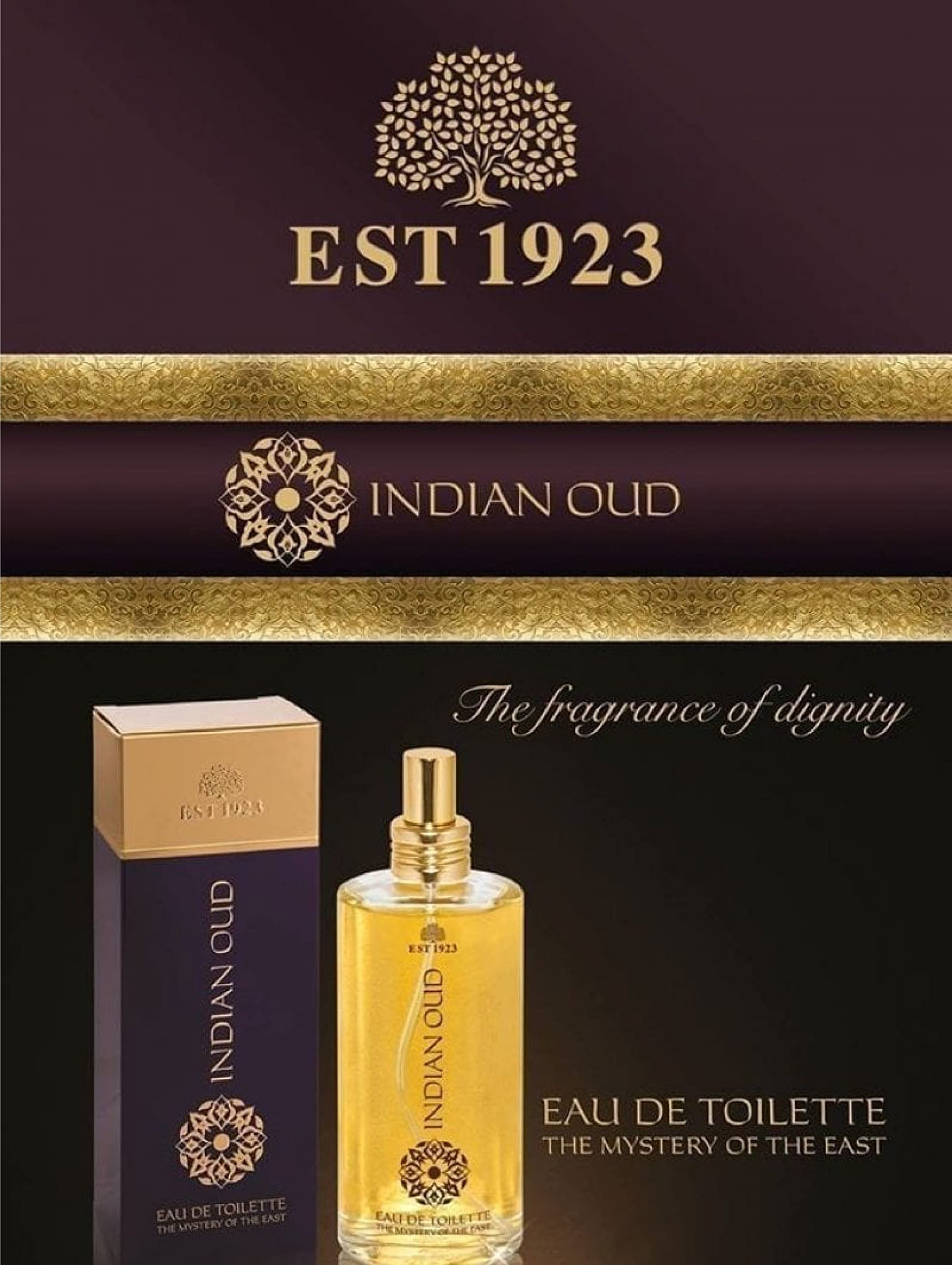 Eyup Sabri Tuncer-EST1923-Eau De Toilette, 150 ML Glass Bottle Indian Oud (One Bottle)