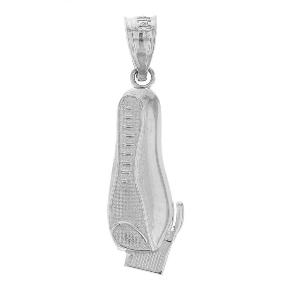 925 Sterling Silver Men's Electric Shaver Straight Edge Razor for Barber Pendant