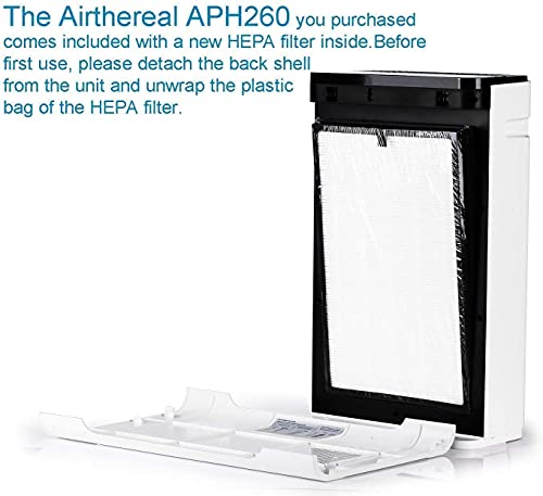 Airthereal Bundle | APH260 Air Purifier and 1-pack Spare Replacement Filter, Pure Morning