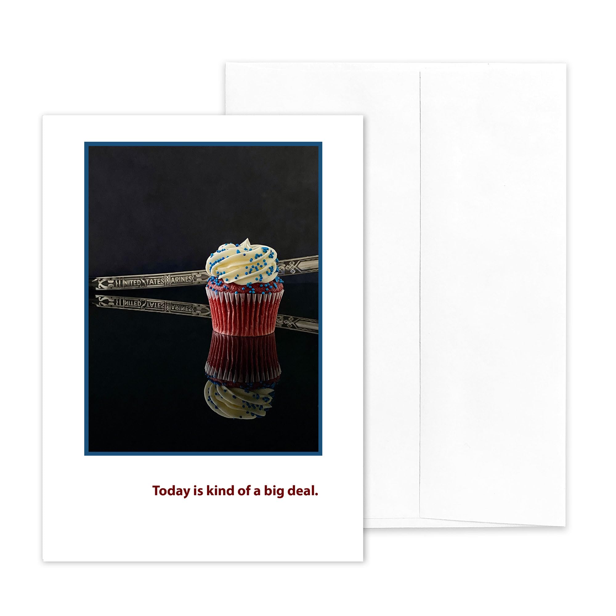 2MyHero - US Marine Corps - Military Happy Birthday Congratulations Greeting Card With Envelope - 5" x 7" - Kind Of A Big Deal
