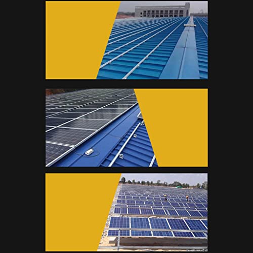10Pcs Solar Panel Mounting Bracket Kits, Aluminum Solar Panel Brackets Flexible Roof Solar Panel Bracket for RV, Boat, Wall 35mm