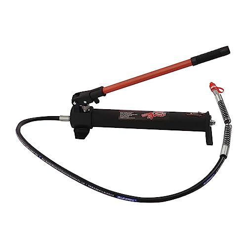 10T Porta Power Pump, 10Ton/22046.23lbs Porta Power Hydraulic Jack Power Body Frame Repair Kit Auto Shop Lifting Tool Fit for Automotive, Truck, Farm, and Heavy Equipment Repair