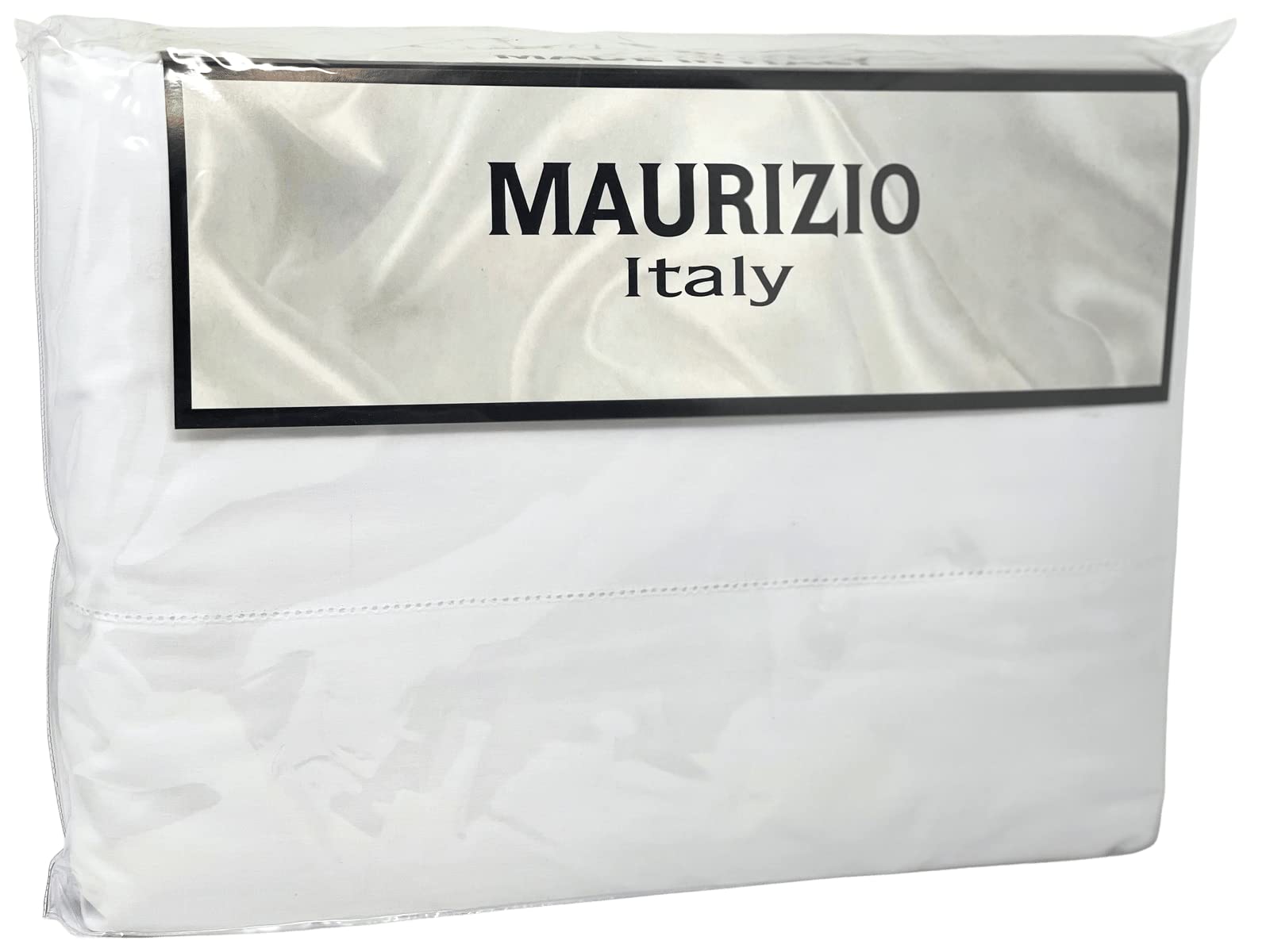Maurizio Italy 3 Piece 100% Cotton Luxury Duvet Quilt Comforter Cover Set with an Embroidered Hemstitch Detail (King (U.S. Standard))