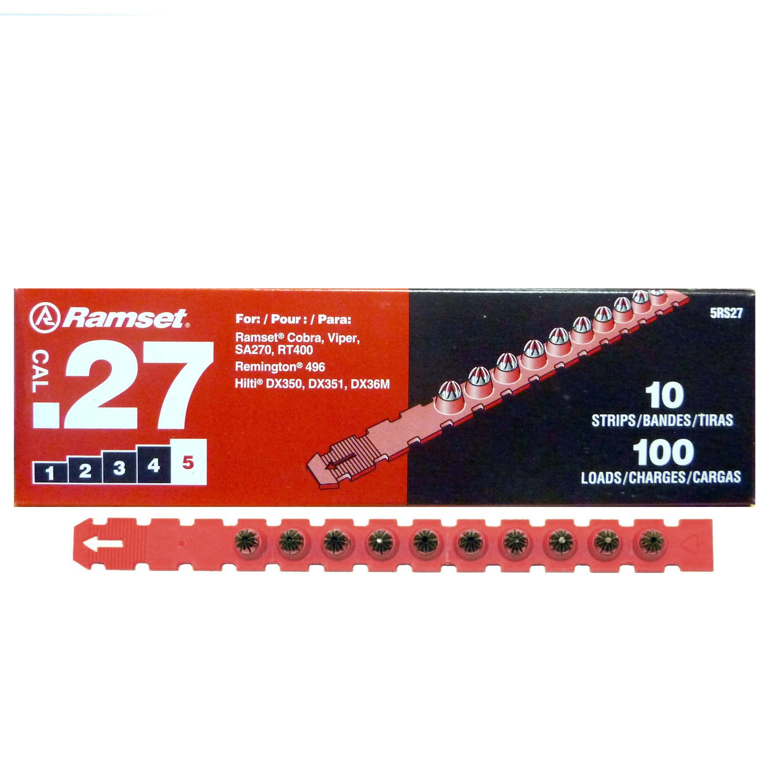 100#5 "Red 27 Cal Strip Loads 5RS27 New ;HJ#7-545/MKI94 G1571021 c