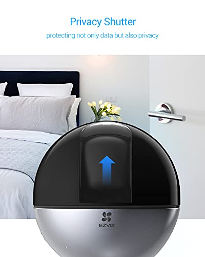 EZVIZ 4MP Indoor Camera PTZ with AI Human Detection, 2K Pan Tilt Security, Baby/Pet Monitor, Night Vision, 4X Auto-Zoom, Motion Tracking | C6W