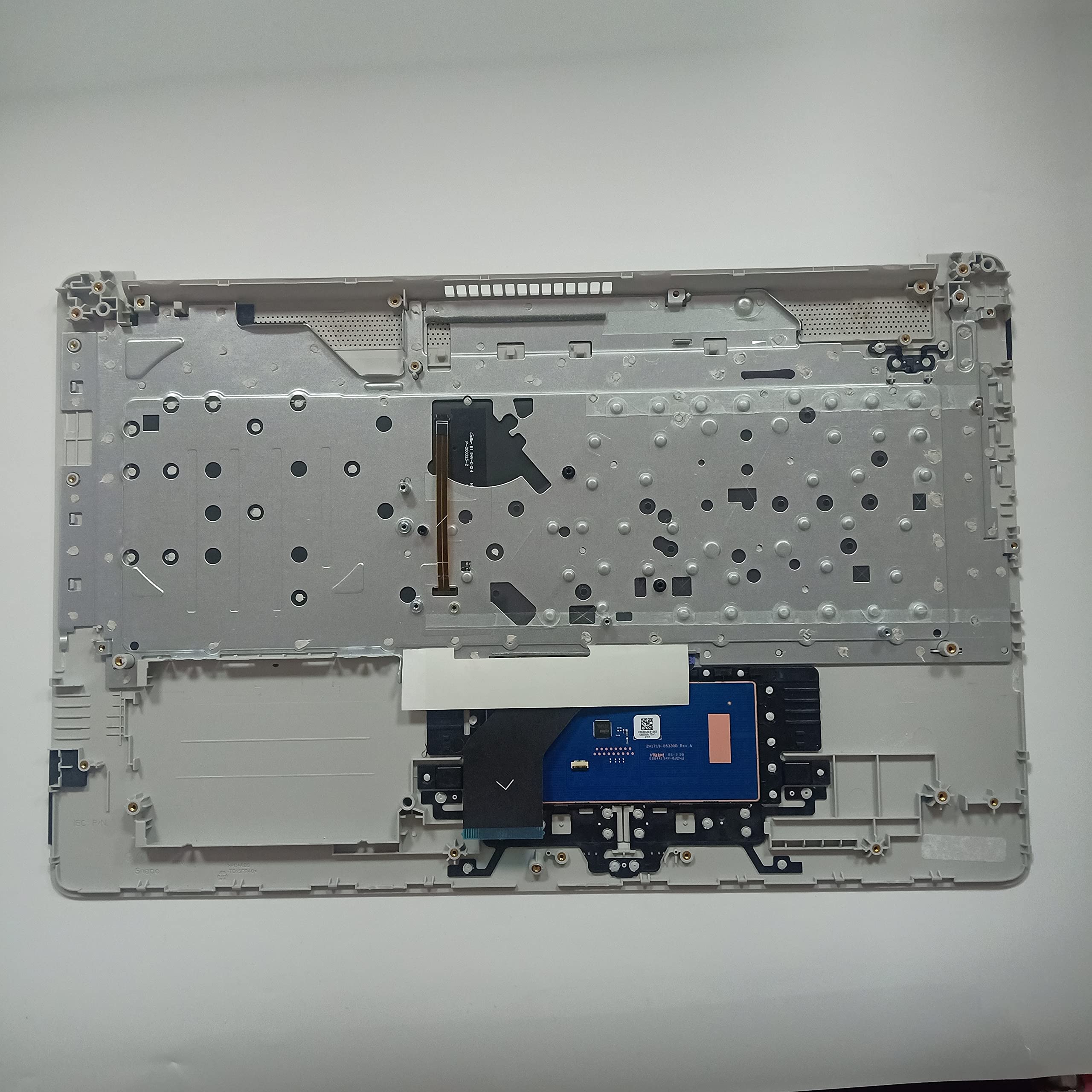 Replacement for HP 17BY 17-by 17CA 17-CA Laptop Upper Case Palmrest Backlit Keyboard Touchpad Assembly Part with ODD L92783-001 6070B1308113 Top Cover Sliver 2020 Year