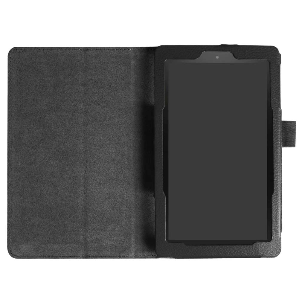 for Amazon Kindle All New Fire 7 SR043KL 7th/9th Generation Smart Cover,Ultra Slim Folio Stand Leather Case Cover for Kindle Fire HD7 7" (2017/2019 Release) (Li-Black)