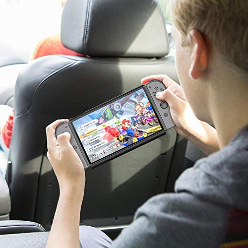 10000mAh Battery Charger Case, Compatible with Nintendo Switch & Nintendo Switch OLED Model, Portable Backup Battery Pack, Travel Power Bank, 2-Game Card Slots, Dual Type-C, Micro USB Charging Ports
