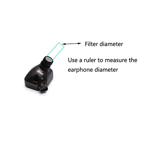 Earbuds Filters Earphone Filter Mesh Compatible for Raycon E55 E25,Skullcandy Indy,Sennheiser ie800 IE40 PRO,Bang & Olufsen Beoplay h5 E8,Samsung Gear IconX,Sony wI-C400,JBL T280A 4mm Silver
