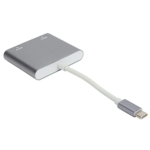 2 in 1 USB C Hub, Type C to HDMI Adapter Video Converter Docking Stations for Laptop Plug and Play
