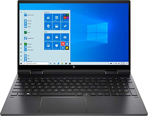 2020 HP Envy X360 2-in-1 15.6 Inch Touchscreen Laptop (AMD Quad-Core Ryzen 7, AMD Radeon RX Vega 10, 32GB RAM, 1TB SSD, Backlit Keyboard, WiFi, Bluetooth, HDMI, Windows 10 Home) (Black)
