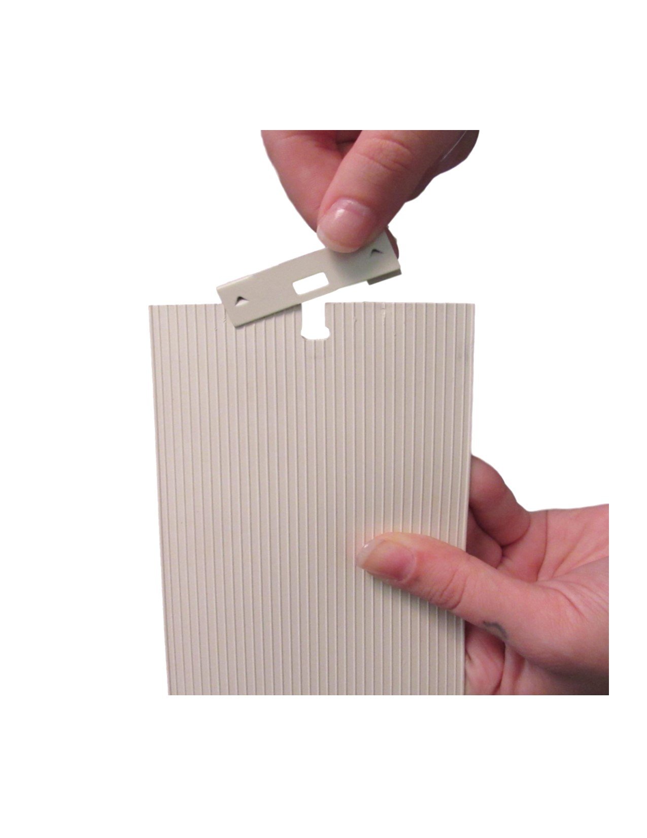 10 Pack Vertical Blind Vane Saver ~ White Curved Repair Clips ~ Fixes Broken