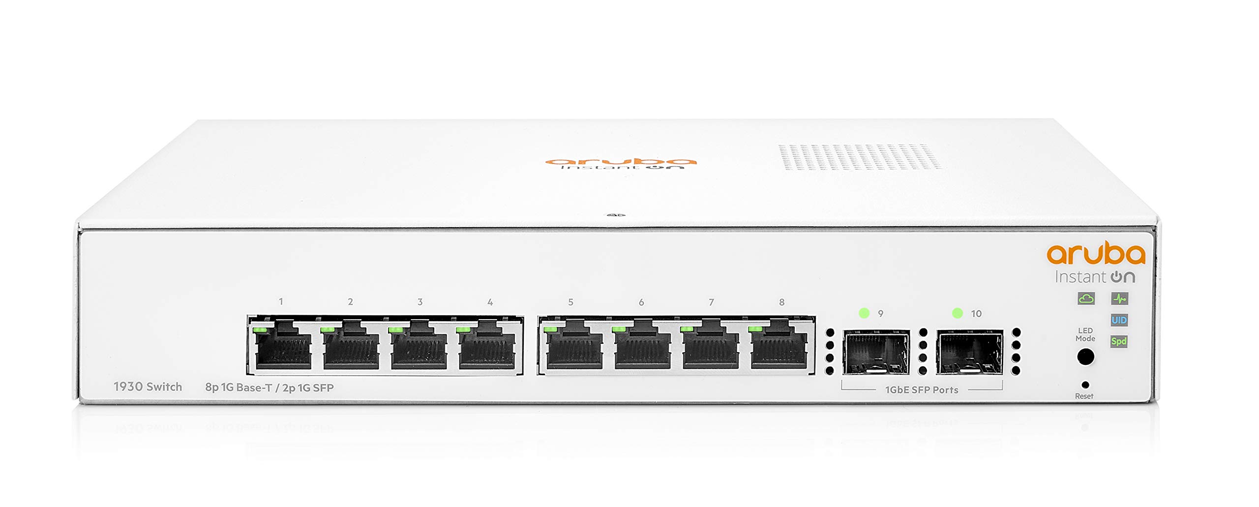 Aruba a Hewlett Packard Enterprise company Instant On 1930 8-Port Gb Ethernet 8 x GE, 2X 1G SFP, L2+ Smart Switch US Cord (JL680A#ABA)