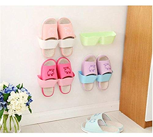 4 PCS Creative Plastic Wall Mounted Shoes Rack for Entryway Over the Door Shoe Hangers Organizer Hanging Shoe Storage Racks