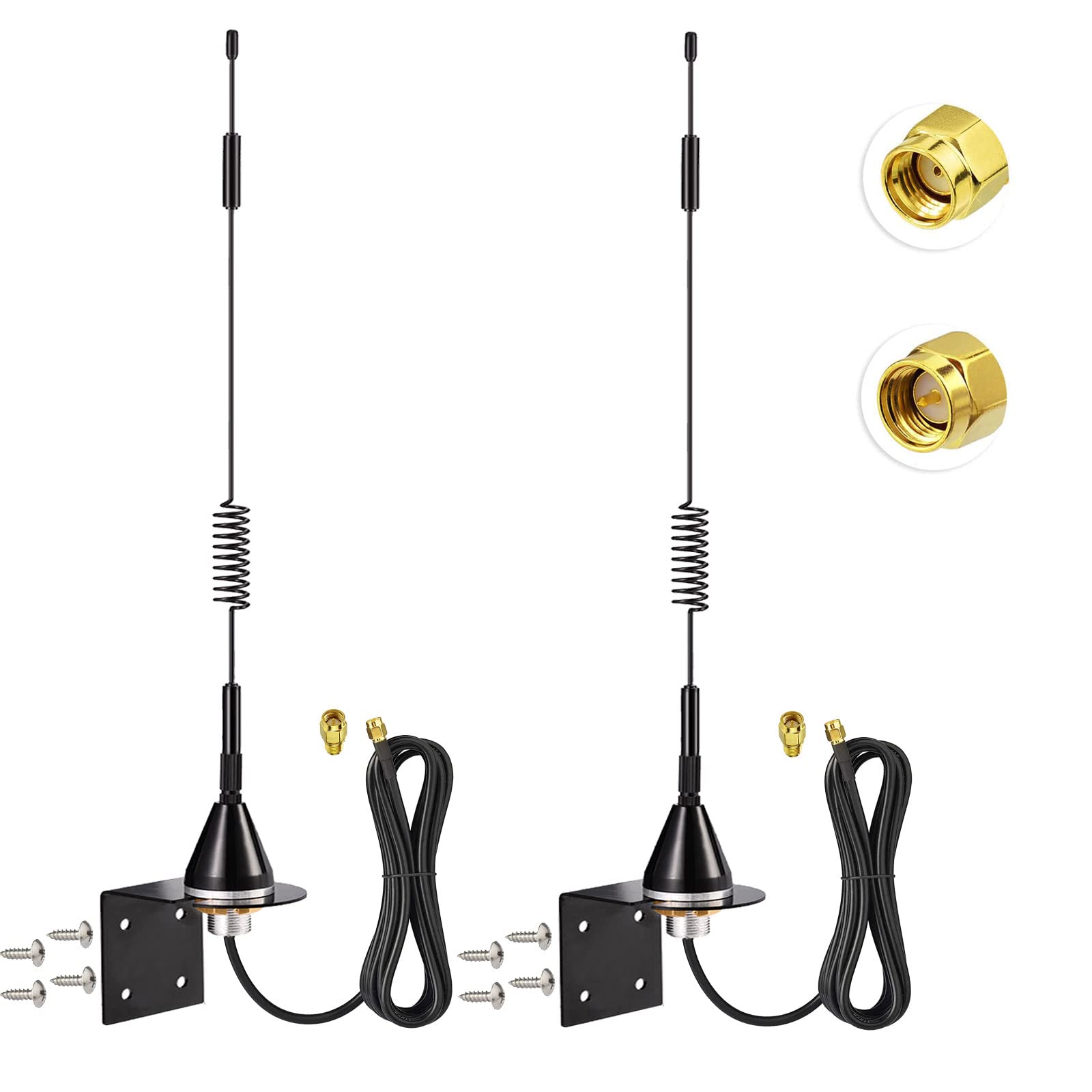 Bingfu 4G LTE RP SMA Cellular Antenna 7dBi Outdoor Antenna (2 Pack) Compatible with Spypoint Link Micro Covert Spartan Stealth Cam Tactacam Muddy Trail Game Camera Security Camera Wireless Router