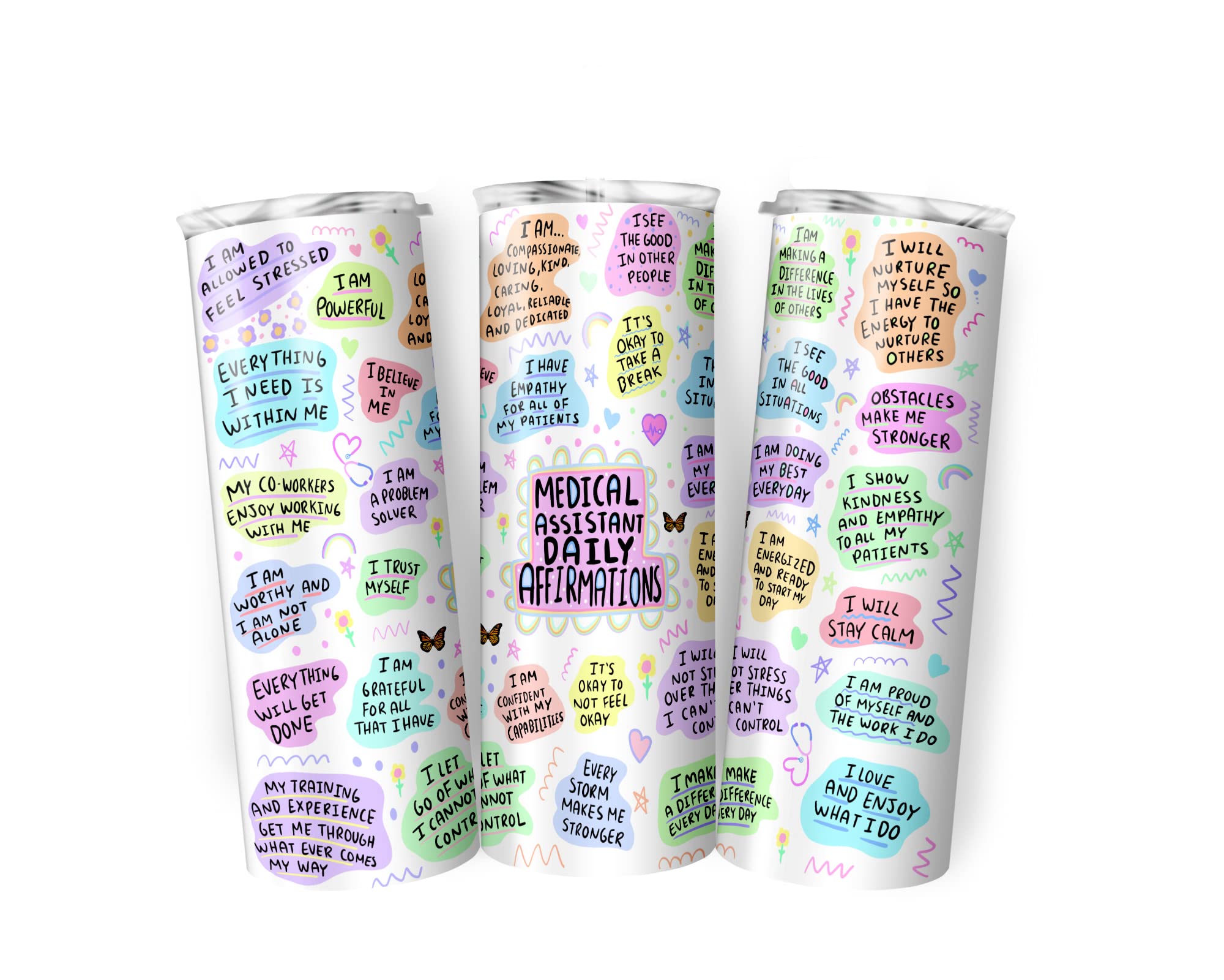 HONALE25 Mental Health Tumbler 20oz (Medical Assistant Tumbler)