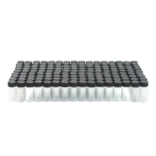 144pc ASR 1 Dram 4mL Hobby & Craft Storage Air Tight Glass Collection Vials