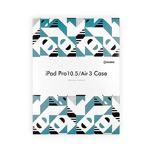 auaua Case for iPad Air 3rd Generation 2019 / iPad Pro 10.5 2017, with Built-in Pencil Holder, Auto Sleep/Wake, Adjustable Angle, Vegan Leather (Green)