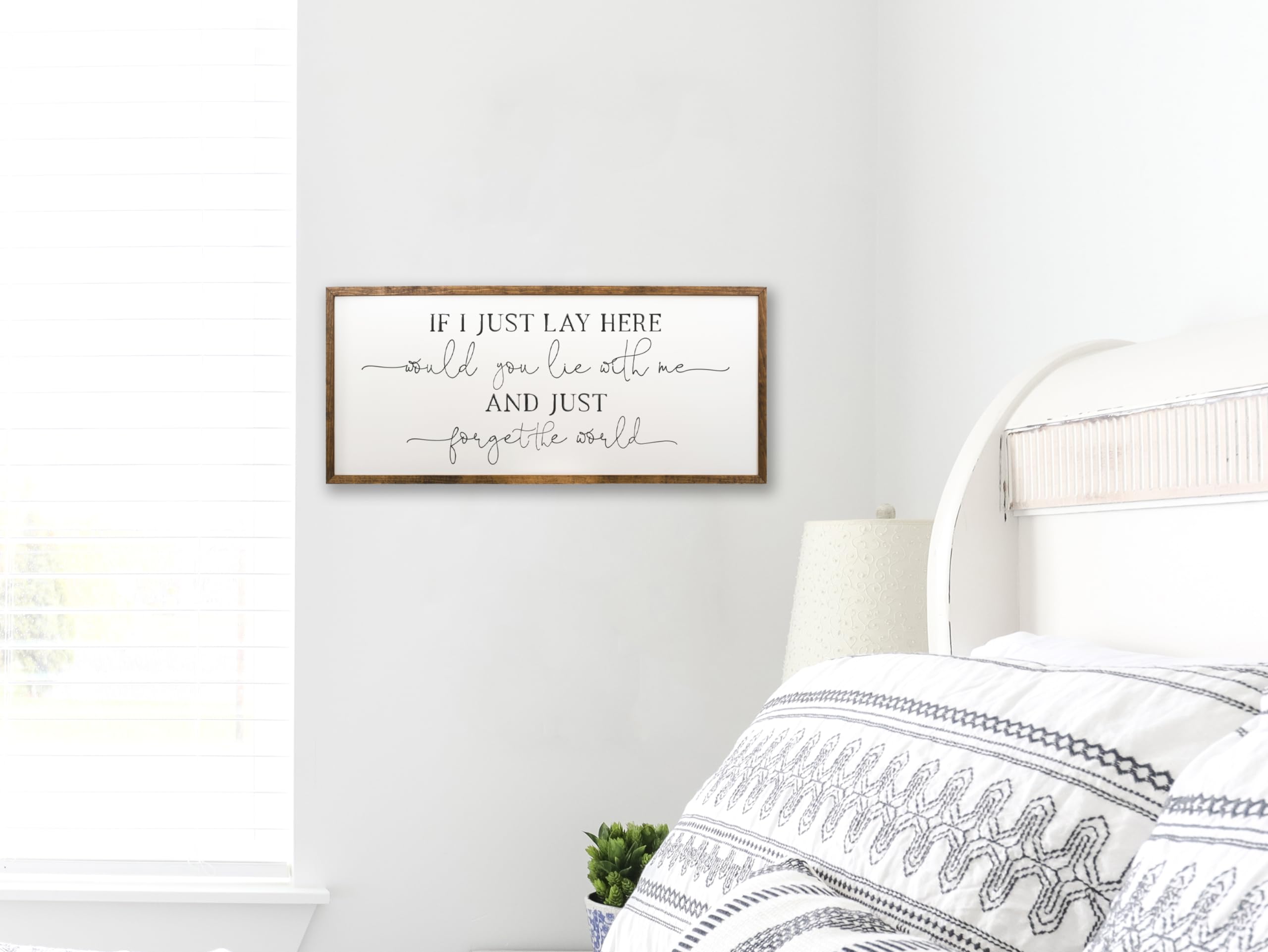 10x20 inches,If I Lay Here Would You Lie With Me Wall Decor - Bedroom Wall Decor - Bedroom Decor - Above Bed Decor - Bedroom Wall Art - Master Bedroom Wall Decor - Bedroom Wall Decor Over The Bed