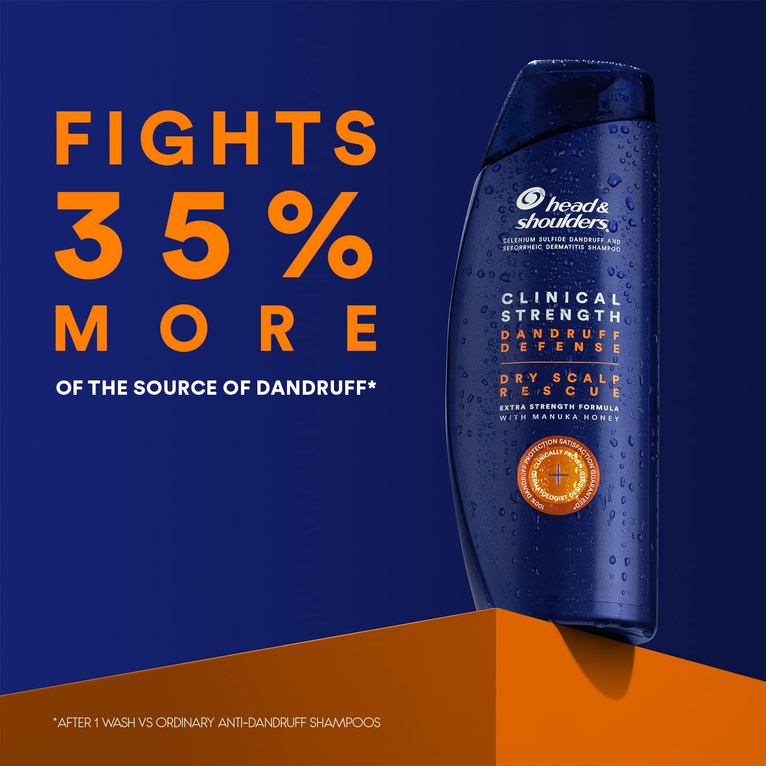 Head & Shoulders Clinical Dry Scalp Rescue Shampoo, 13.5 fl oz, 5.349 Fl oz