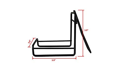 Metal Coaster Holder, Black Display Stand Fit Round and Square Drink Coasters, Hold Up to 6 Coaster