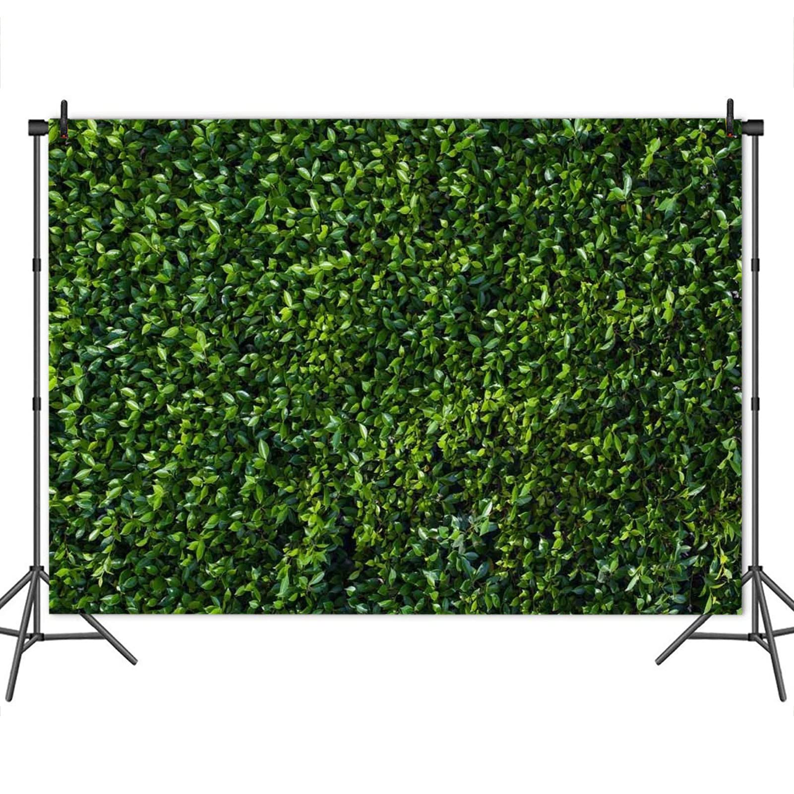10x8FT Soft Fabric/Polyester Nature Spring Green Leaves Theme Photo Background Wedding Birthday Party Newborn Baby Shower Photography Backdrops Zoo Decor Shoot Props Bannner