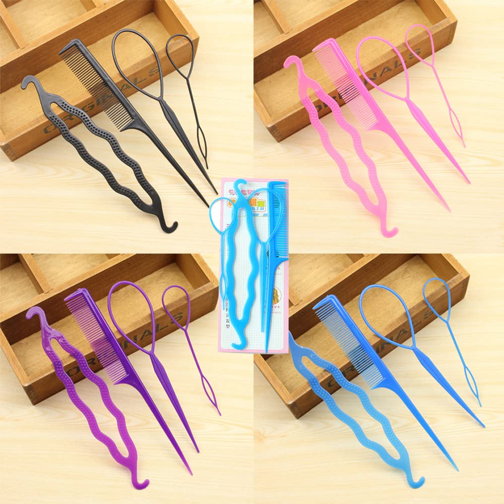 Ubrand Hair Braiding and Modelling Tool Kit, DIY Hair Design Accessories with Curly Styling Tools (20Pcs)