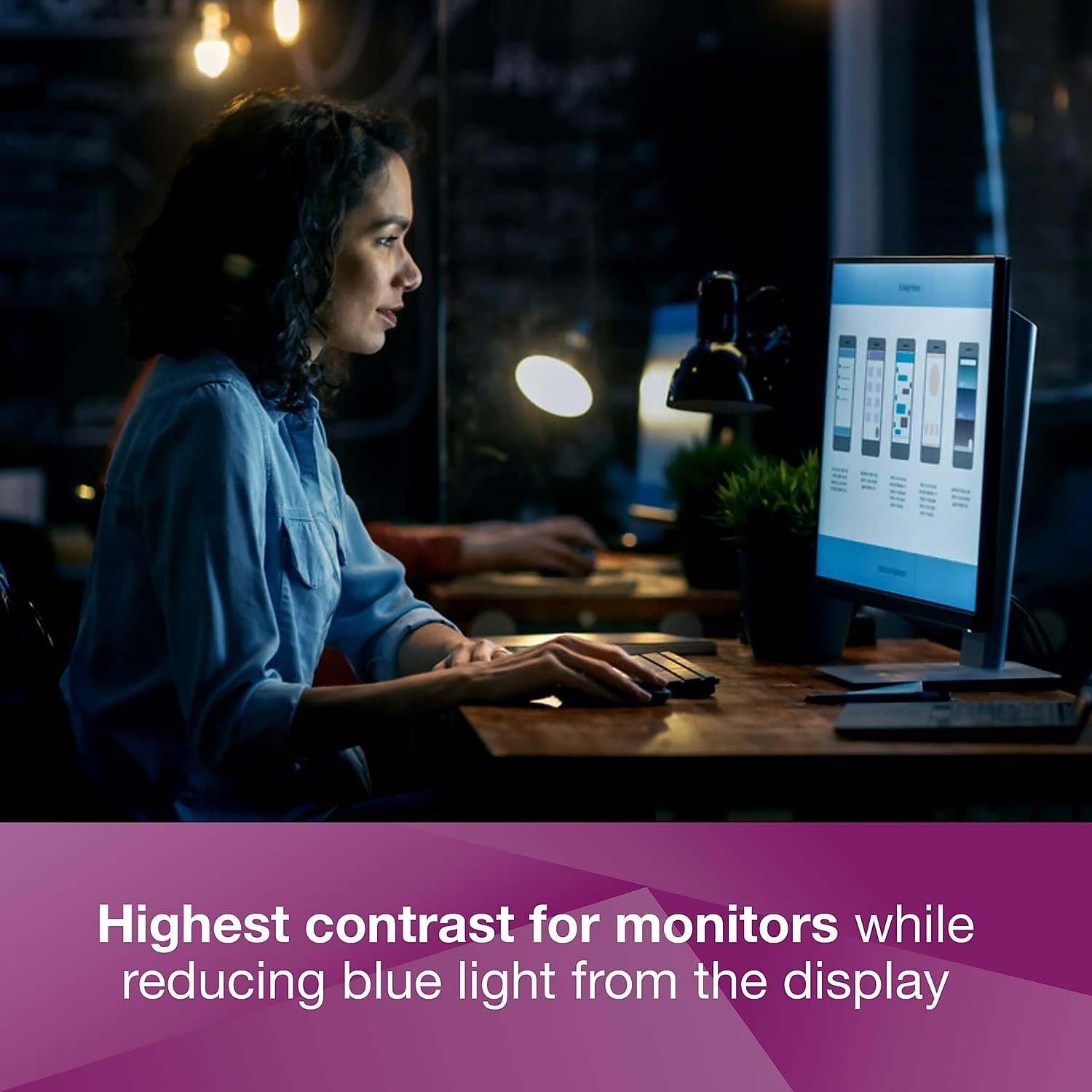 3M High Clarity Privacy Filter for 24.0" Widescreen Monitor (16:10) (HC240W1B)