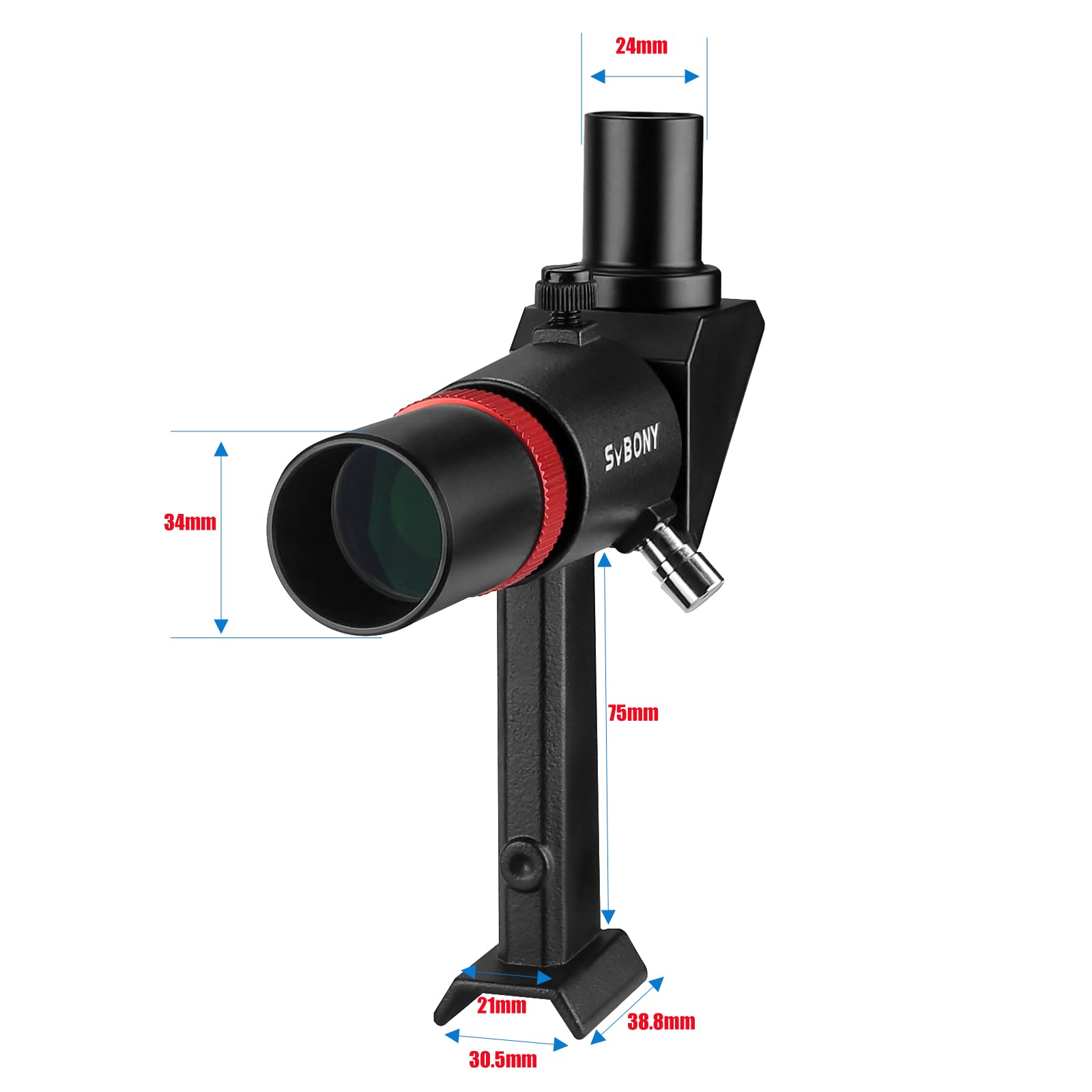 SVBONY SV182 Finderscope, Right-Angle Correct-Image Optical Finder, 6x30 Finder Scope for Astronomy Telescope, with Crosshair and Bracket