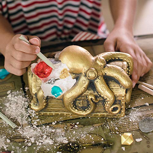 MindWare Dig It Up Discoveries Pirate: Giant Discovery Project for Kids β Dig up 13 Inspiring Charms β Includes a Bonus dig, 2 chisels and 1 Poster Filled with Pirate Facts and lore