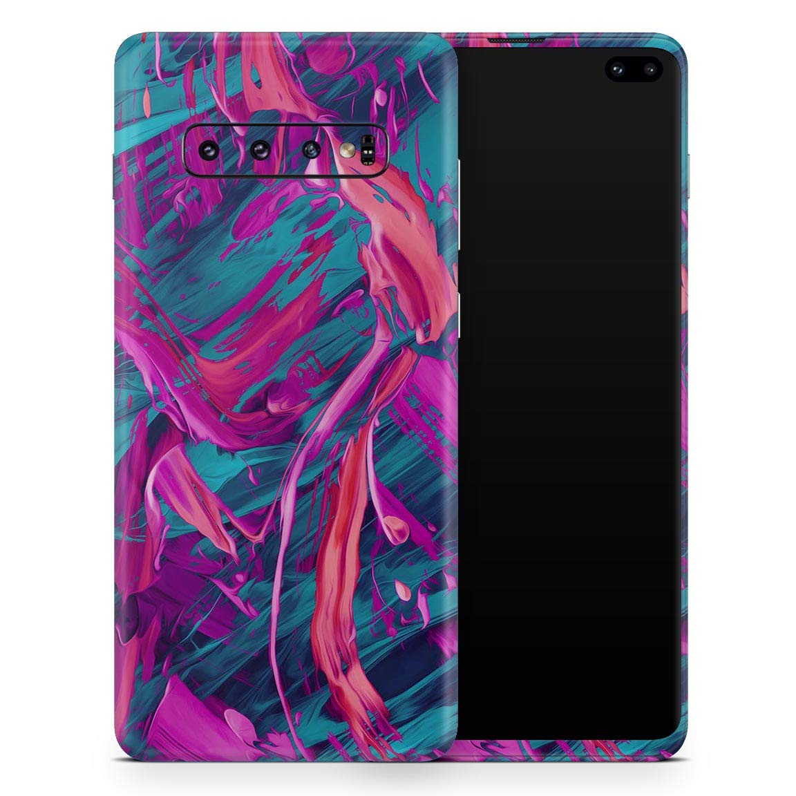 DesignSkinz Liquid Abstract Paint Remix V5 Protective Vinyl Decal Wrap Skin Cover Compatible with The Samsung Galaxy S20 (Screen Trim & Back Glass Skin)