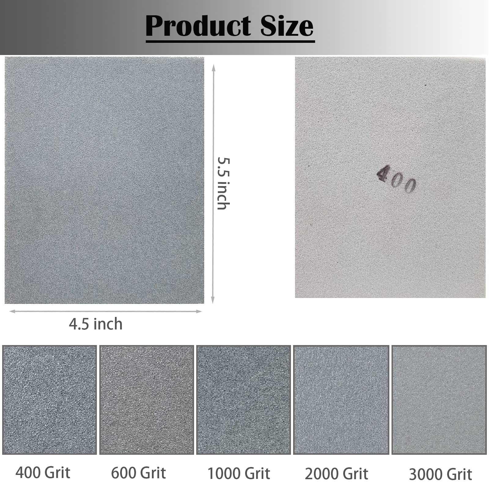 10 PCS 4 1/2 x 5 1/2 in Softback Sanding Sponge - 400 600 1000 2000 3000 Grits, Fine Grit, Fast Cutting, Flexible Soft Foam Hand Sanding Block for Model Drywall Metal Wood Furniture Polishing