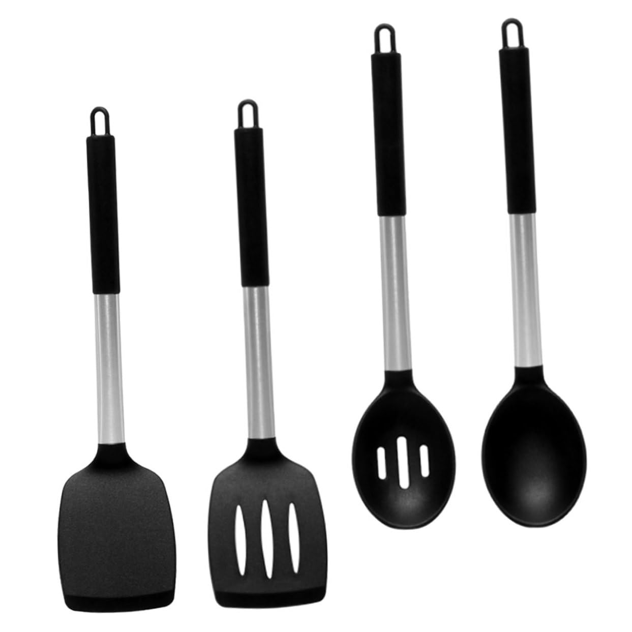 1 Set kitchen set stainless steel cookware silicone kitchen utensils non-stick utensils frying utensils dinnerware+sets stainless steel cooking utensils cooking spatula rice scoop
