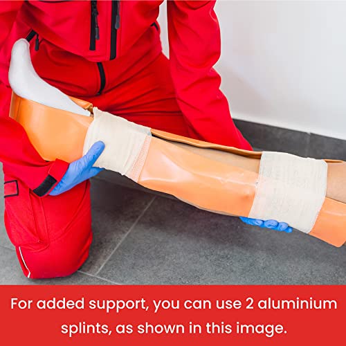 Ever Ready First Aid Padded Universal Aluminum Splint, 4.25β x 24β, Flat Folded, Waterproof - 3 Pack