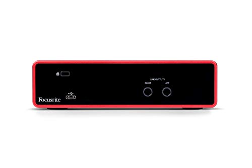 Focusrite Scarlett 2i2 2x2 USB Audio Interface Full Studio Bundle with Creative Music Production Software Kit and CR4-X Pair Studio Monitors and 1/4” Instrument Cables