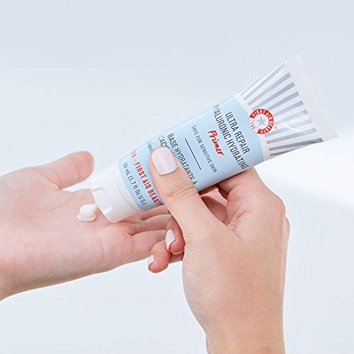 First Aid Beauty Ultra Repair Hyaluronic Hydrating Primer: Vegan Primer to Brighten and Hydrate Skin (1.7 oz)