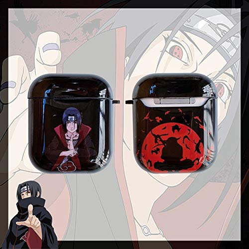 Airpods 2 / 1Case Fashion Anime Naruto, Uchiha Ltachi, Payne, Kobe 24, Cartoon Pattern Shockproof and Anti-Fall TPU Skin Airpods Case. (IMD = Mustela)
