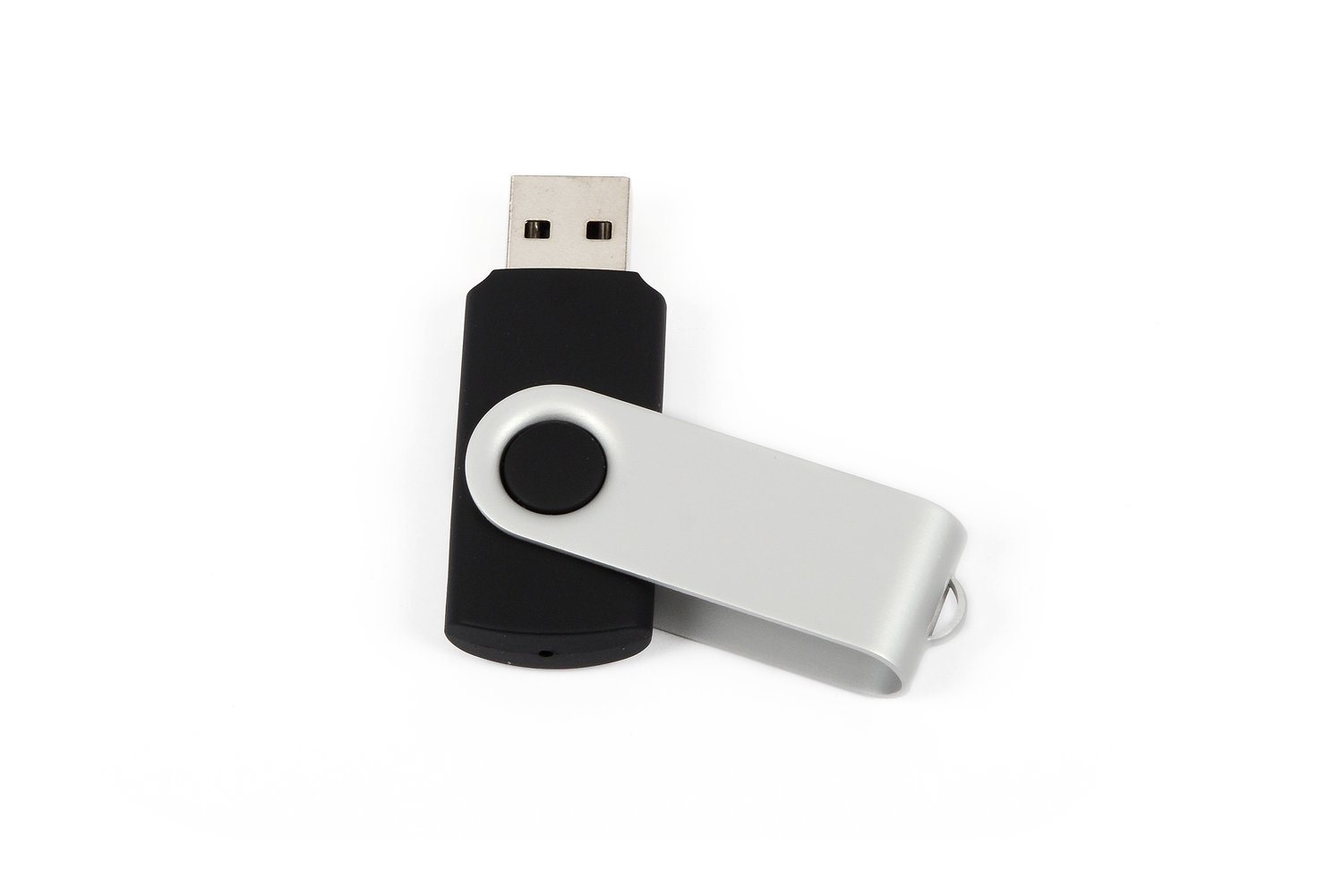 10-128 MB Flash Drive - Bulk Pack - USB 2.0 128MB Thumb Drive Stick Swivel Colored in Black