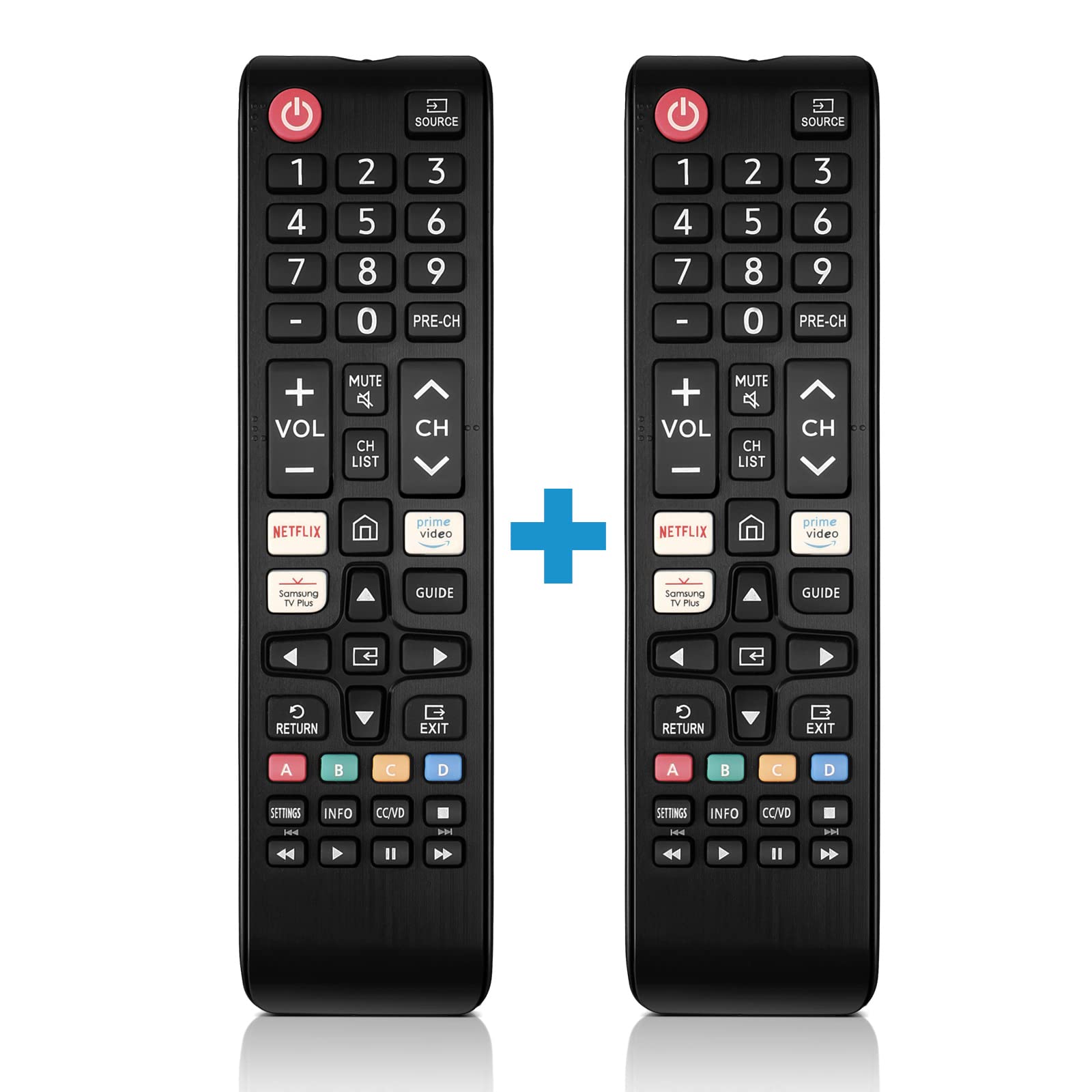 【Pack of 2】 New Universal Remote for All Samsung TV Remote, Replacement Compatible for All Samsung Smart TV, LED, LCD, HDTV, 3D, Series TV