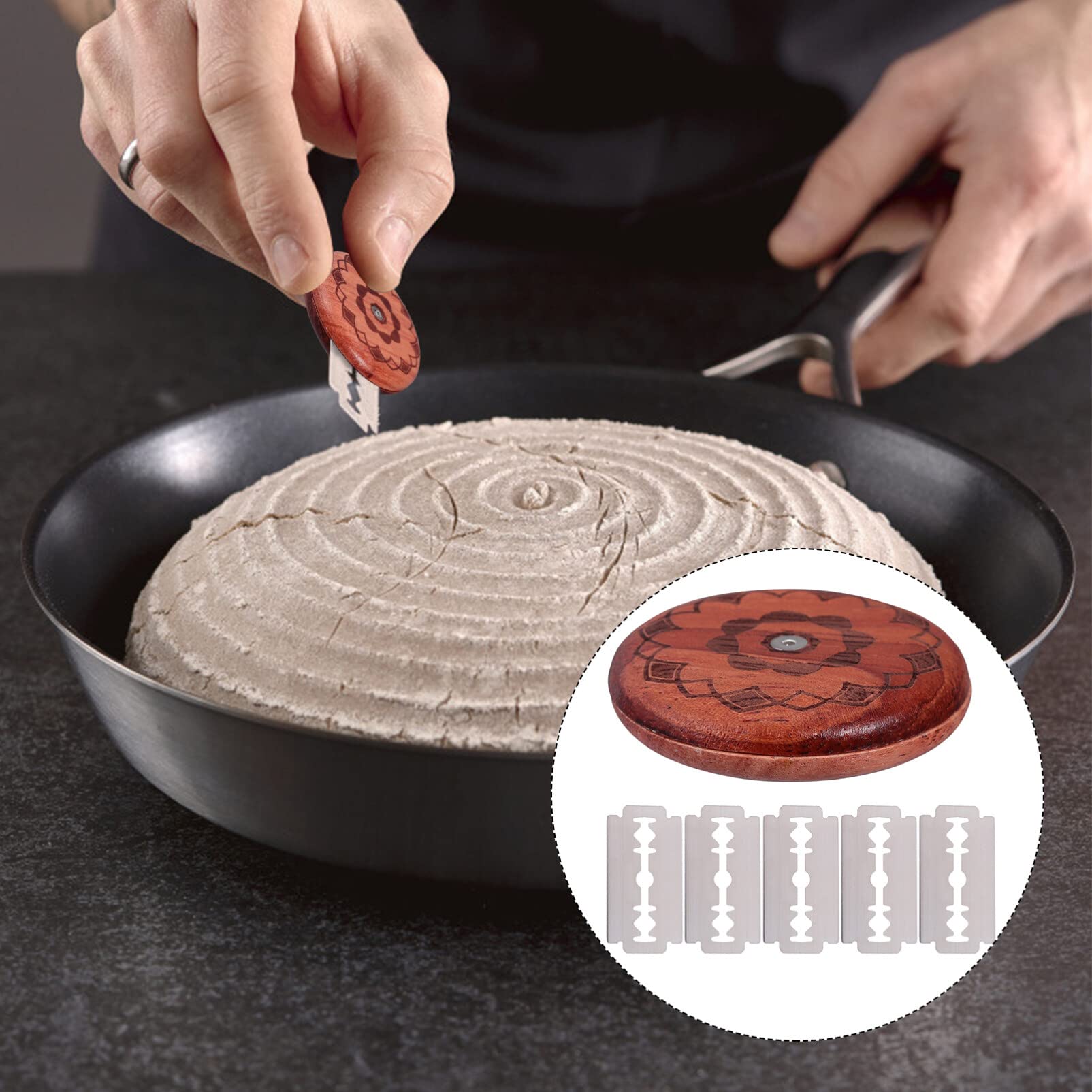 1 Set UFO Bread Lame Cutter Dough Scoring Tool Bread Dough Slashing Tools Sourdough Bread Cutter Baking Making Tools for Bread Bakers