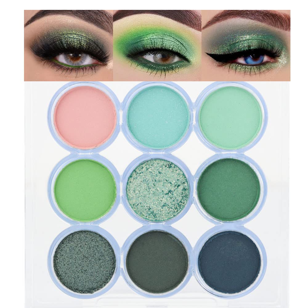 10 Girds Colorful Matte Shimmer Eyeshadow Palette for Eye Makeup,High Pigmented Eye Shadow Primers Powder Palet de sombras de ojos-