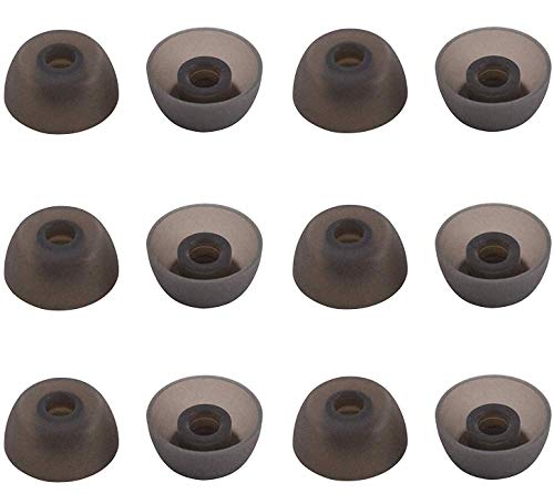 ALXCD Replacement Eartips for Galaxy Buds Headphones, S/M/L 6 Pairs Silicone Earbud Tips, Fit for Galaxy Buds Galaxy Buds+ Plus SM-R170 SM-R175 Headphone[Gray/L]