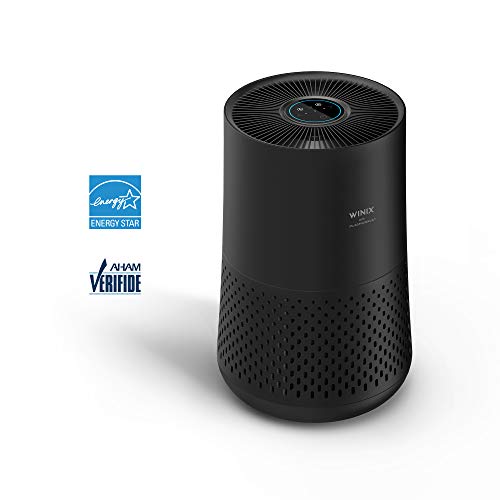 Winix A230 Tower H13 True HEPA 4-Stage Air Purifier, Perfect for Home office, Home classroom, Bedroom and Nursery, Charcoal Grey